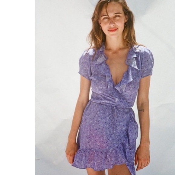 Realisation Par | Dresses | Realisation Par Purple Wrap Dress | Poshmark